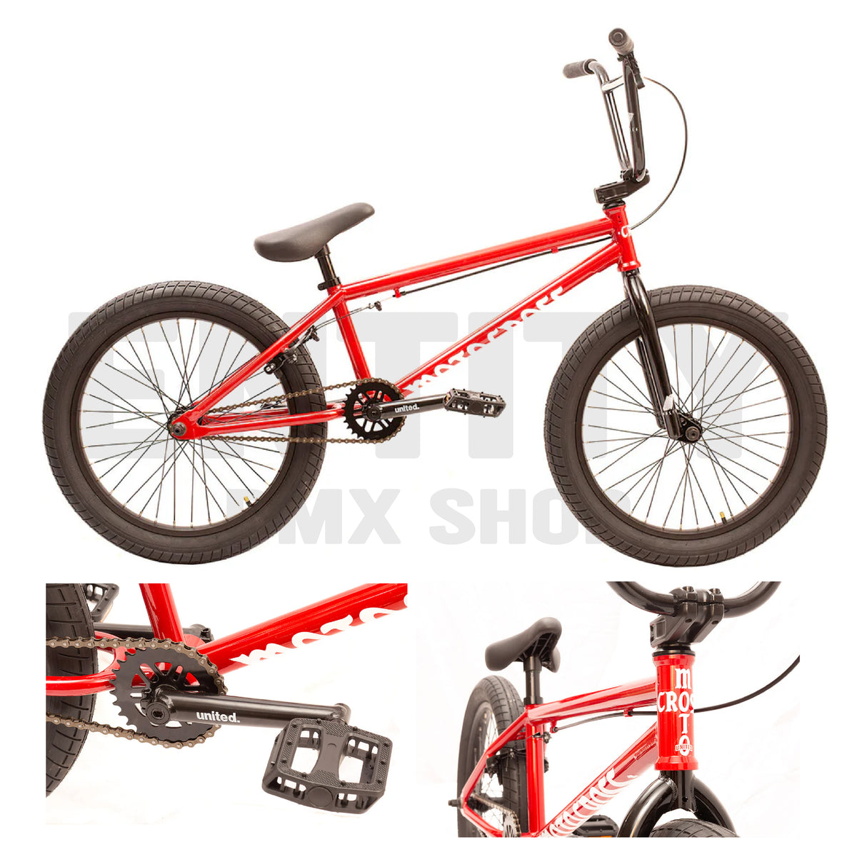 United Bike Co Motocross Complete BMX Bike / 21" Inch Top Tube / Ox Bl ...